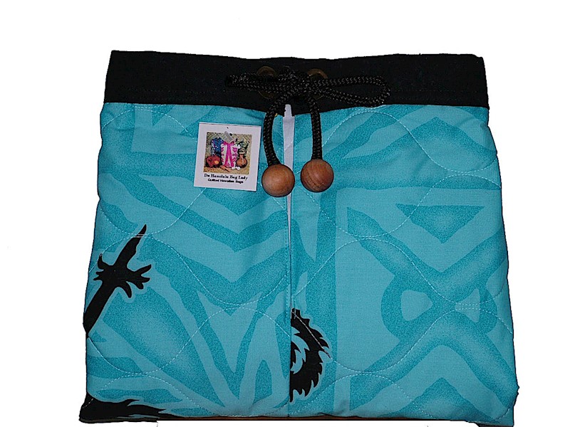 Quilted Hula Bag, Medium Details - Aloha Hula Supply