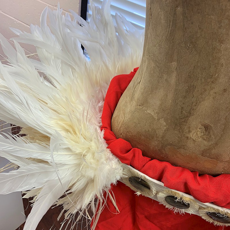 Feather Bustle Hipband Details - Aloha Hula Supply