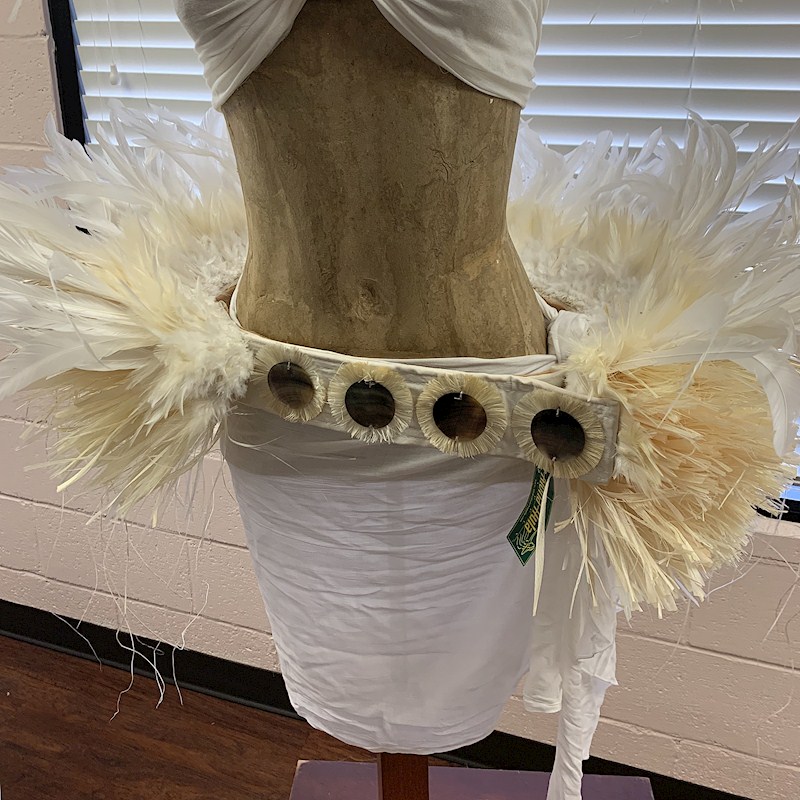 Feather Bustle Hipband Details - Aloha Hula Supply