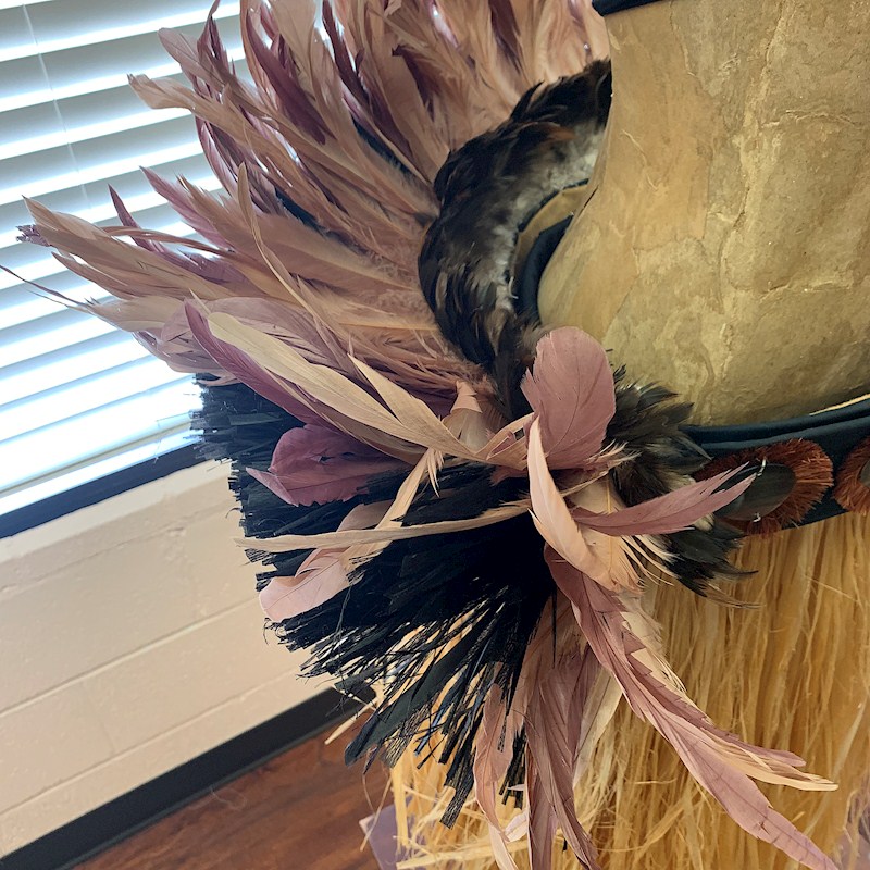 Feather Bustle Hipband Details - Aloha Hula Supply