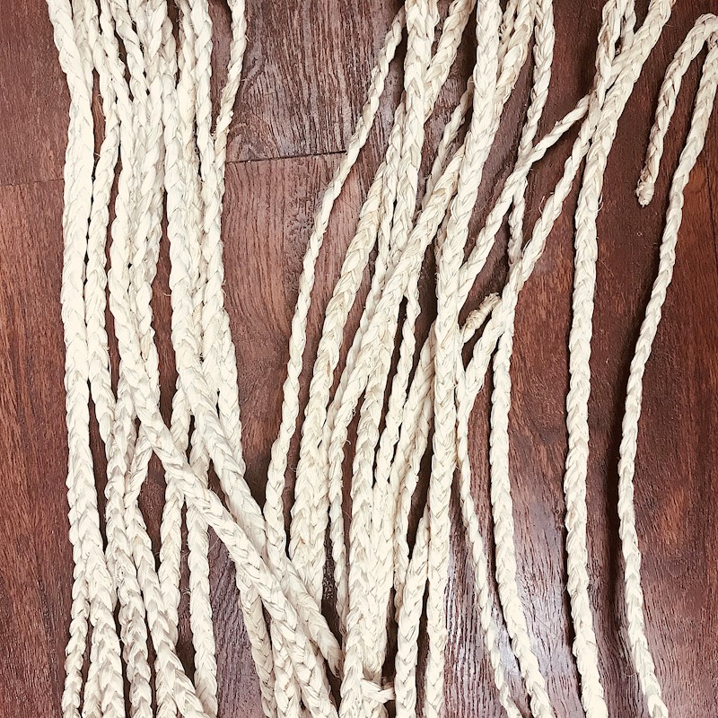 Raffia Braided Rope, Large Details - Aloha Hula Supply