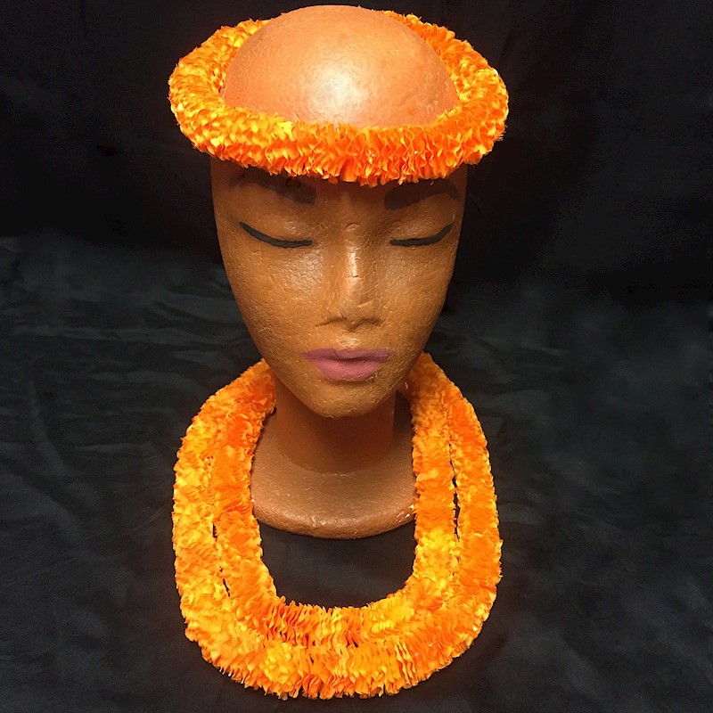 Special Ilima Lei - Dark Details - Aloha Hula Supply